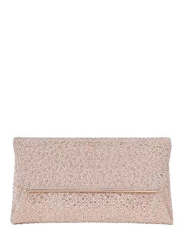 Badgley Mischka Juliet Mixed Crystal Envelope Clutch - Champagne
