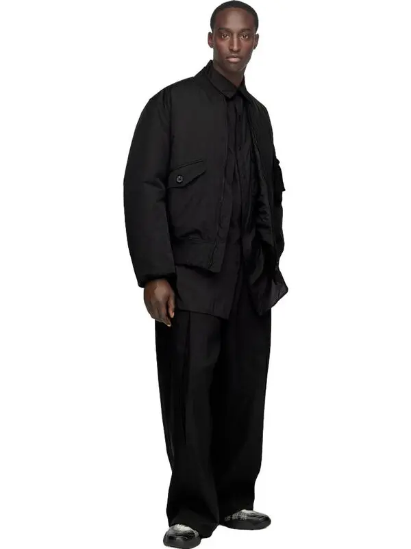 Adidas Y-3 Nylon Bomber Jacket - Black