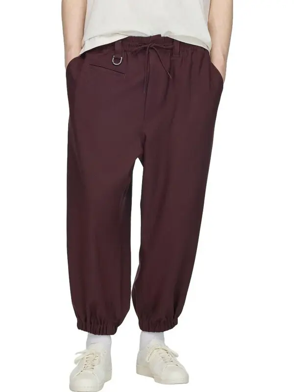 Adidas Y-3 Sport Uniform Cuffed Pants - Night Red