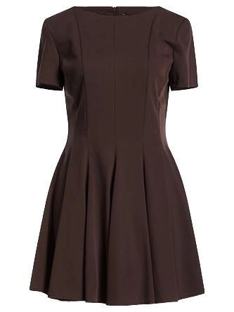 KAOS Mini Dress Chocolate Size Polyester, Tencel, Elastane - Brown
