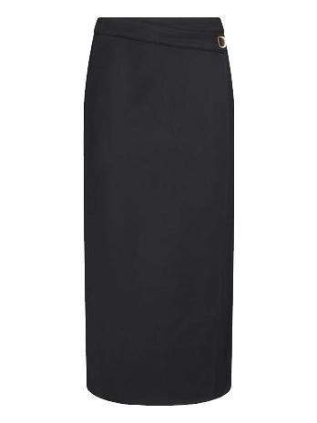 Alpha Studio Midi Wrap Skirt - Black