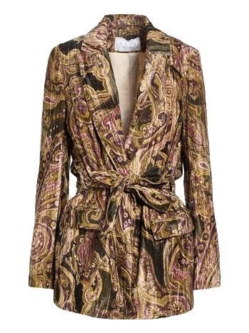 KAOS Single-breasted Blazer With Belt - Mustard