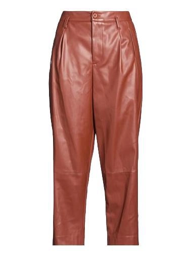 MANILA GRACE Polyester, Polyurethane Pants - Brick