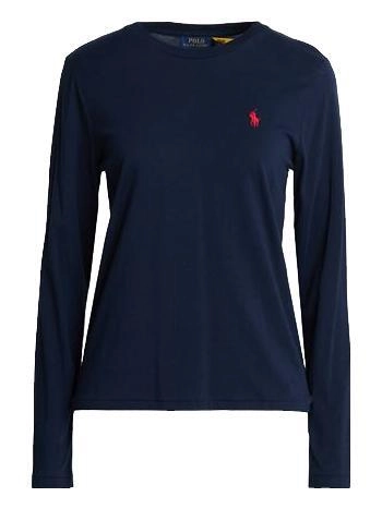 Polo Ralph Lauren Cotton Jersey Long Sleeve Crewneck T-shirt - Navy