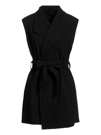 CARLA G. Coat Size Wool, Polyamide - Black
