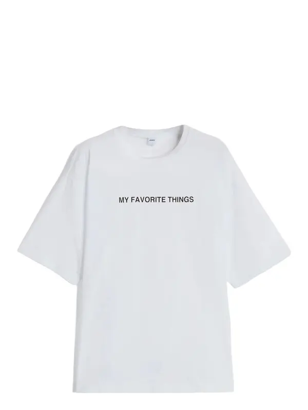 Aspesi Printed Round-neck T-shirt - White