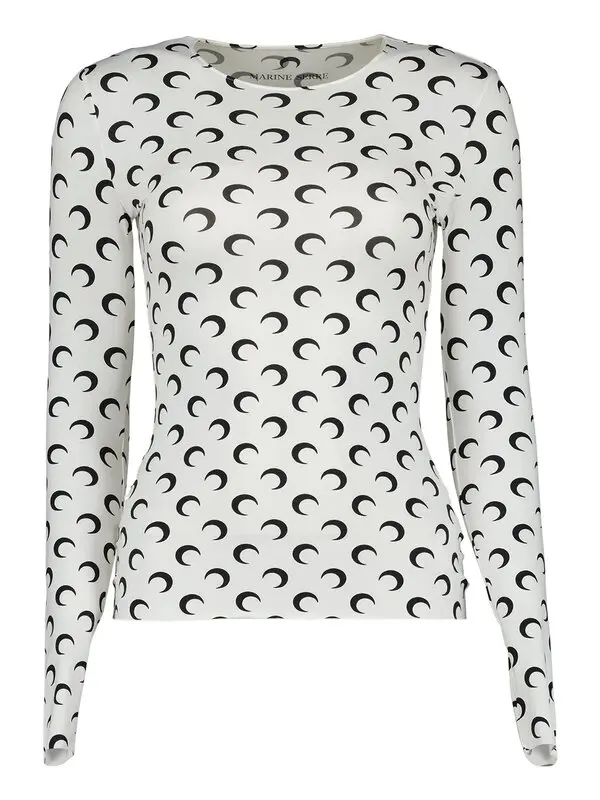 MARINE SERRE Moon Print T-shirt - White