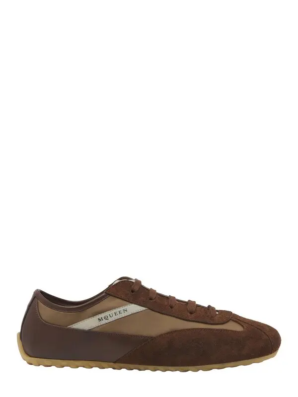 Alexander McQueen Suede Boxe Sneakers - Brown