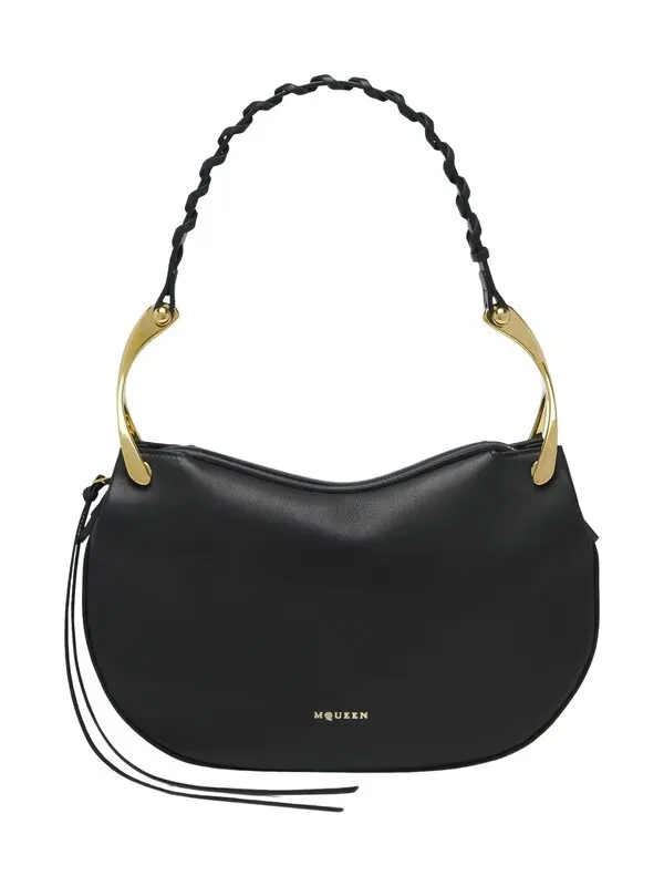 Alexander McQueen Leather Wishbone Top-handle Bag - Black