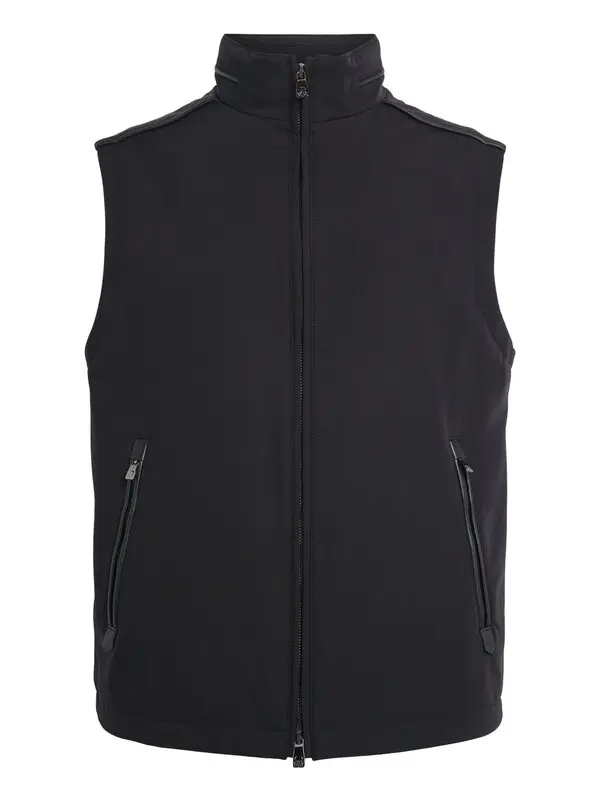Corneliani High-neck Gilet - Black