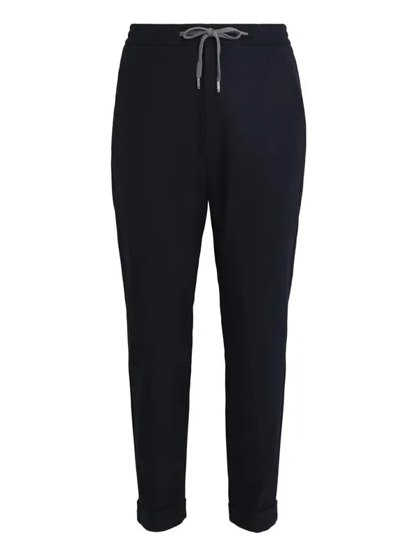 Marco Pescarolo Cashmere Drawstring Trousers - Navy