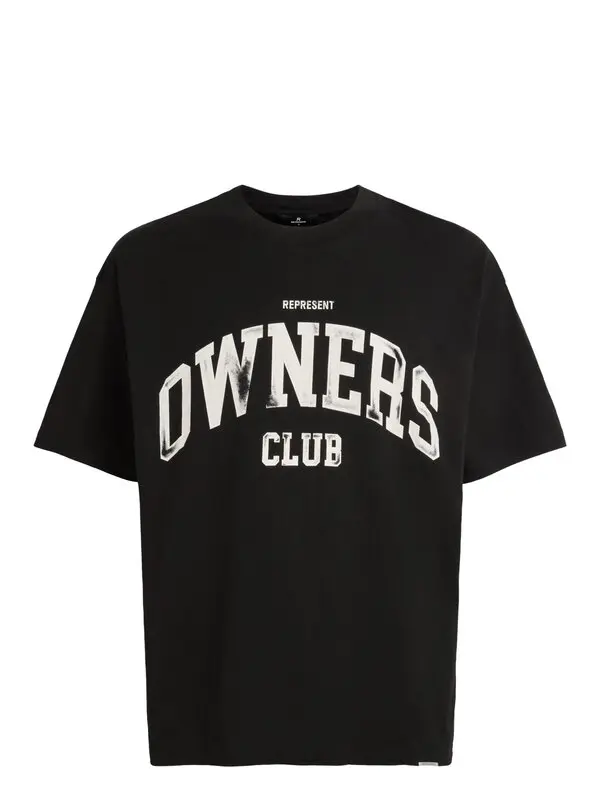 REPRESENT Cotton Owners Club T-shirt - Black