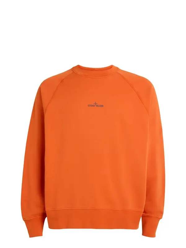 Stone Island Desert Print Oversized Sweatshirt - Orange