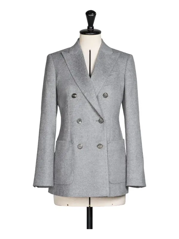 Max Mara Long-sleeved Suit Jacket - Light Gray