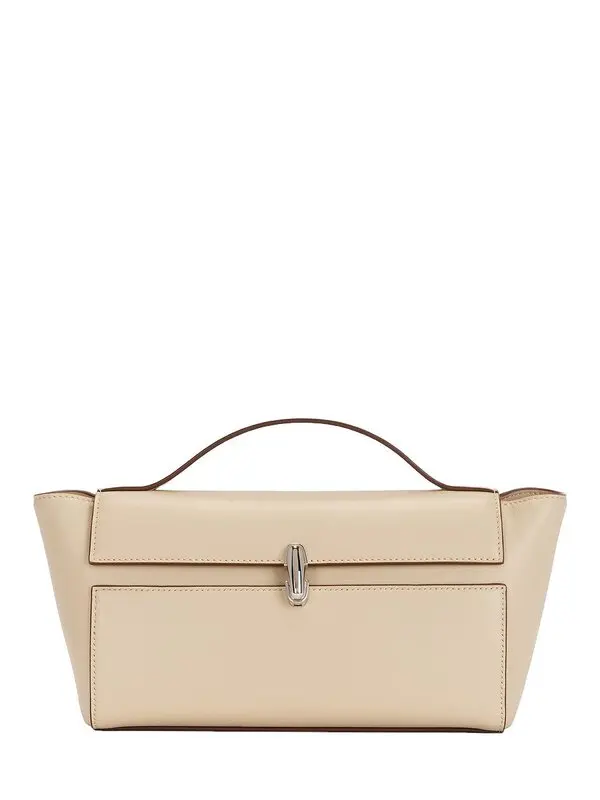 Savette Trapeze Pochette Bag - Bone