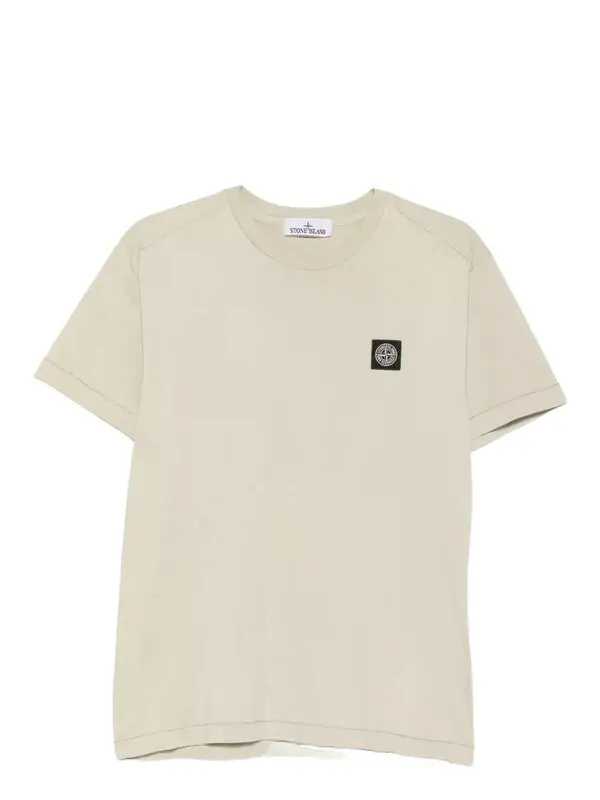 Stone Island Logo-patch T-shirt - Neutrals