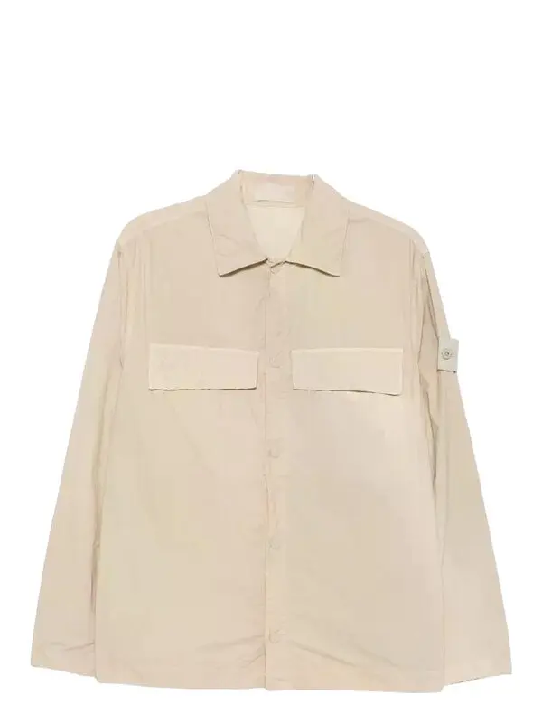 Stone Island Logo-patch Pocket Shirt - Neutrals
