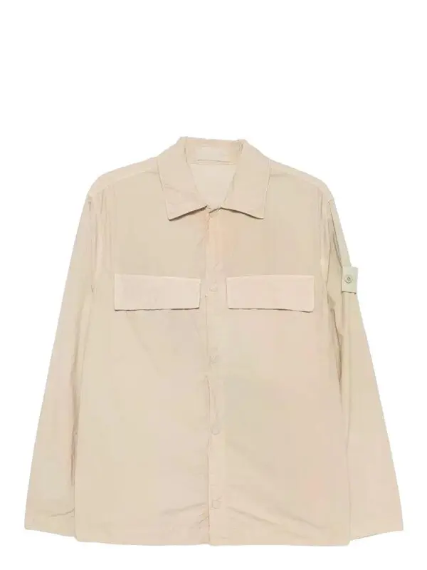 Stone Island Logo-patch Pocket Shirt - Neutrals