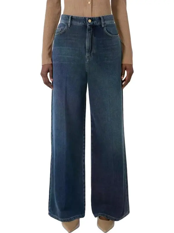 Max Mara Wide-leg Denim Jeans - Blue
