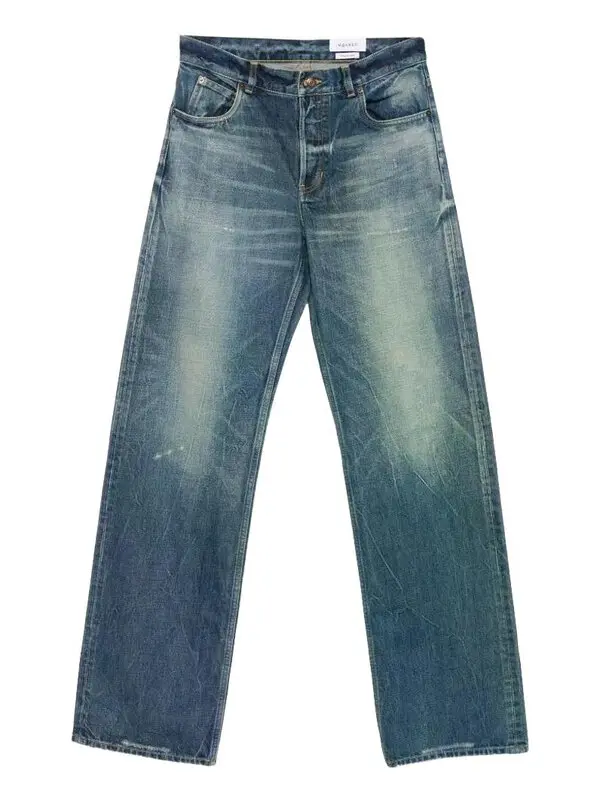 Alexander McQueen Cotton Washed Jeans - Blue