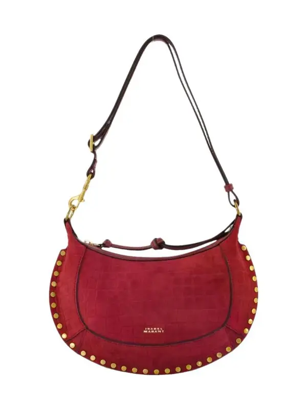 Isabel Marant Étoile Oskan Moon Studded Shoulder Bag - Red