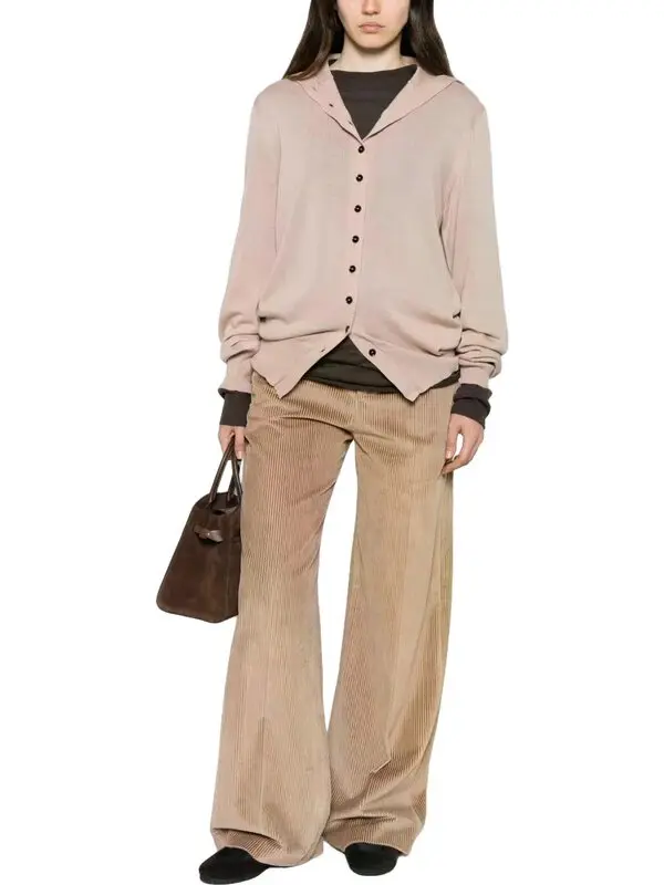 Brunello Cucinelli Corduroy Wide Leg Trousers - Neutrals