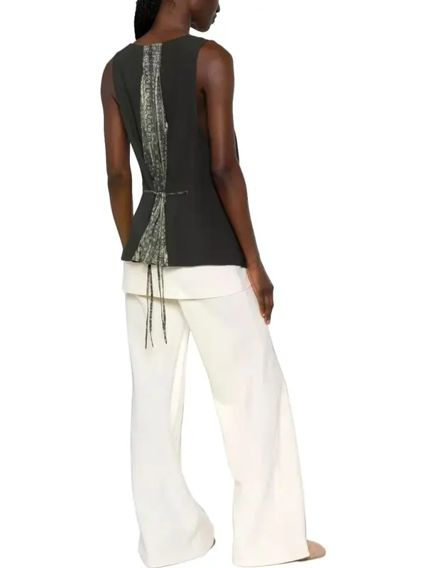 ZIGGY CHEN Sleeveless Vest - Green