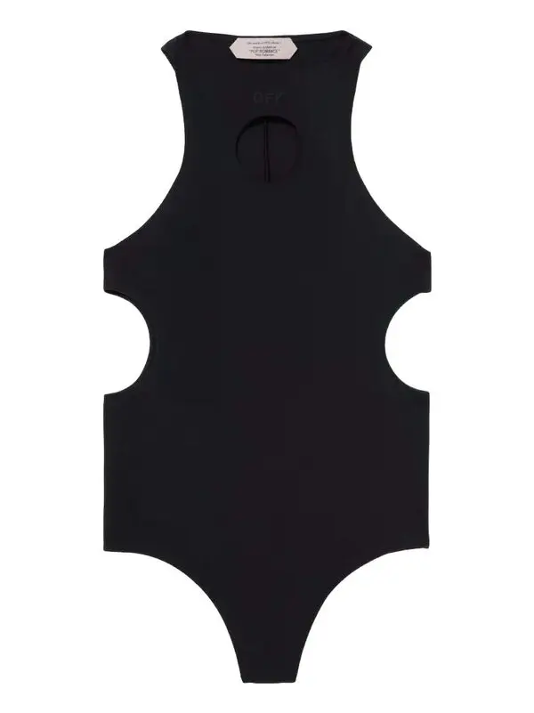 Off-White Meteor Cut-out Bodysuit - Black