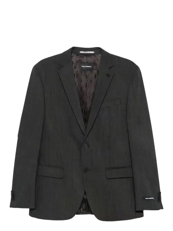 Karl Lagerfeld Single-breasted Jacket - Grey