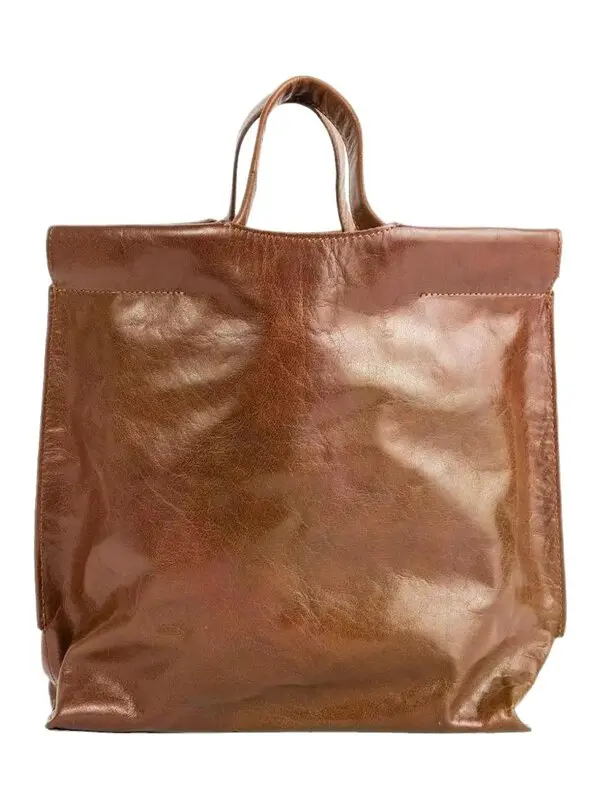 BEA MOMBAERS Shopper Leather Tote Bag - Brown