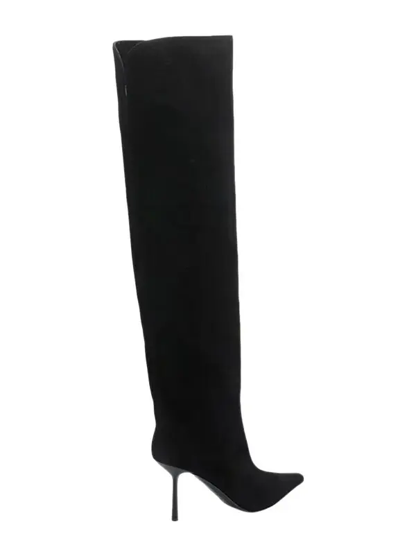 LE SILLA Bella Over-the-knee Suede Boots - Black