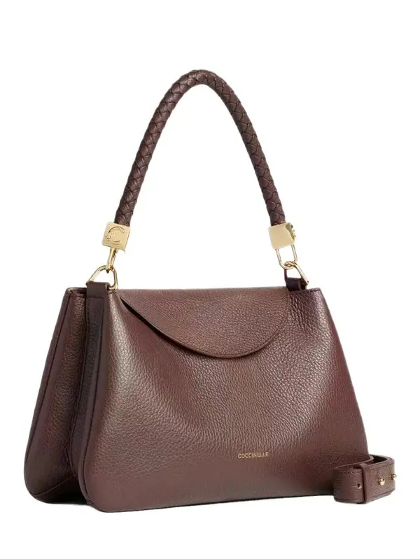 COCCINELLE Tiggy Braided Handle Tote Bag - Brown