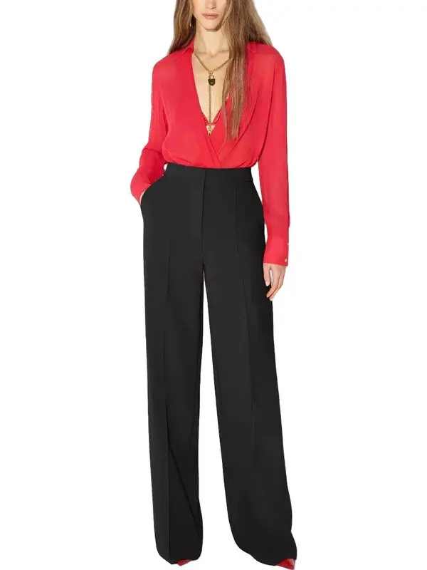 Elisabetta Franchi Bodysuit With Padlock Detail - Red