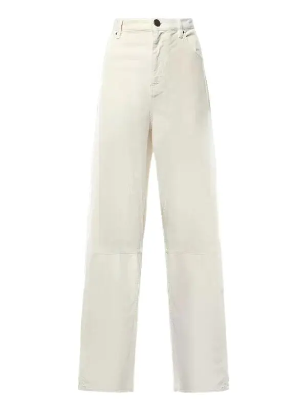 Pinko Corduroy Panelled Trousers - Neutrals