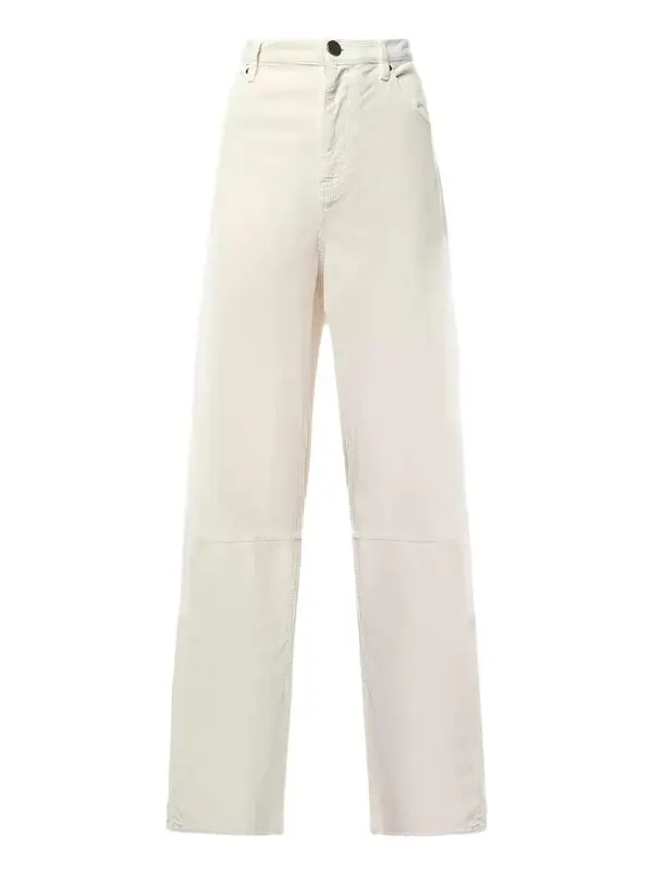 Pinko Corduroy Panelled Trousers - Neutrals