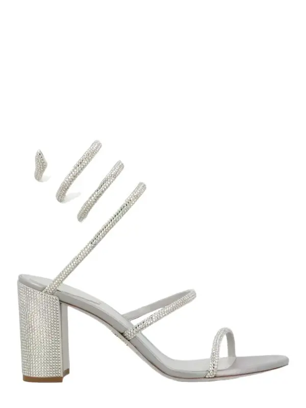 Rene Caovilla Cleo Crystal-embellished Sandals - Silver