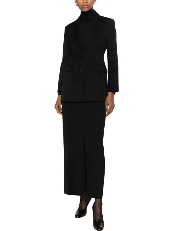 THE ROW Iphora Slit Mid Skirt - Black