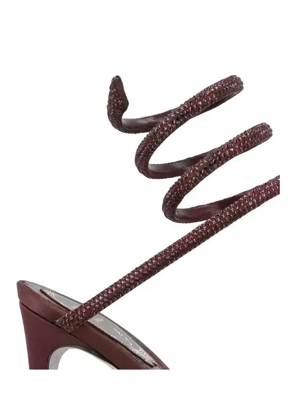 Rene Caovilla Cleo Crystal-embellished Sandals - Brown