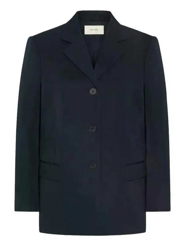 THE ROW Eudora Wool Blazer - Blue