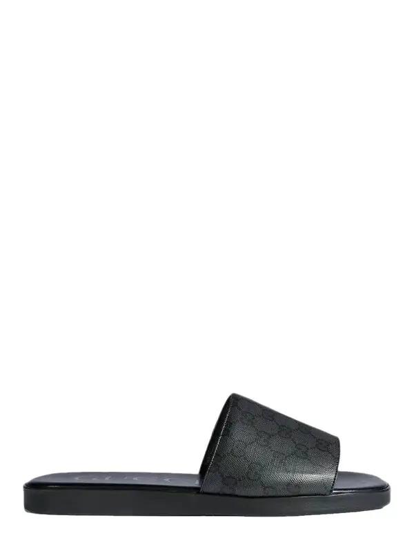 Gucci Gg Slide Sandals - Grey