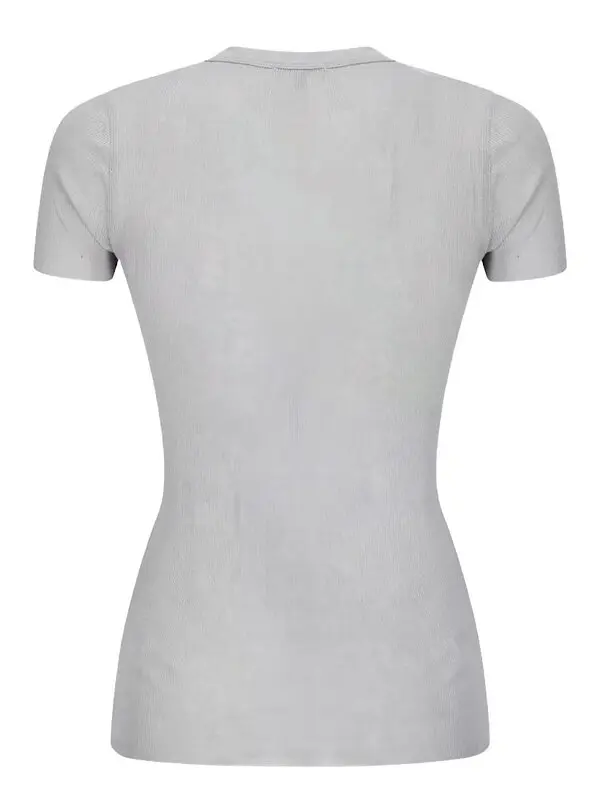 JAMES PERSE Ribbed Knit T-shirt - Grey