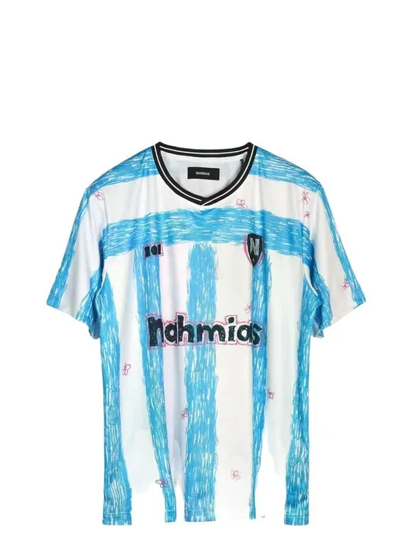 NAHMIAS Scribble Print T-shirt - Blue