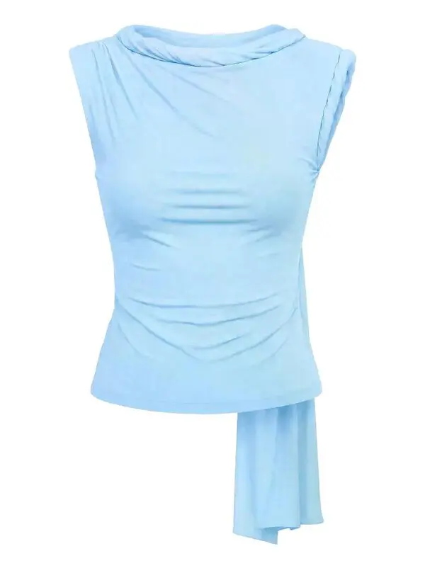AXEL 113 Tiana Twisted-trim Top - Blue