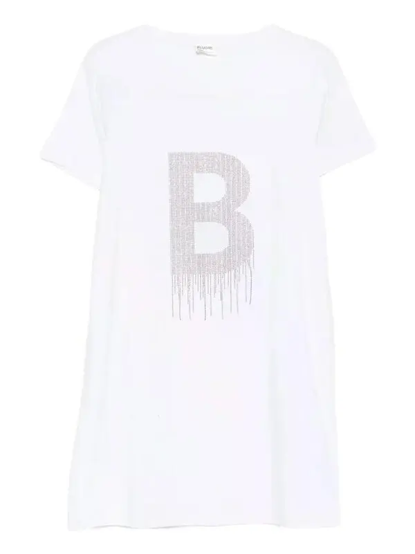 BLUGIRL Crystal Embellishment Mini Dress - White