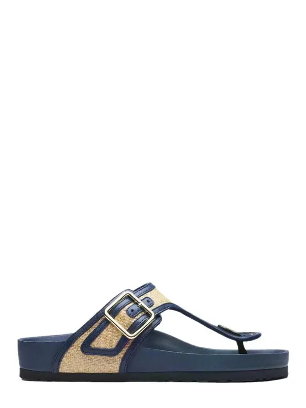 BIRKENSTOCK Gizeh Raffia Sandals - Blue