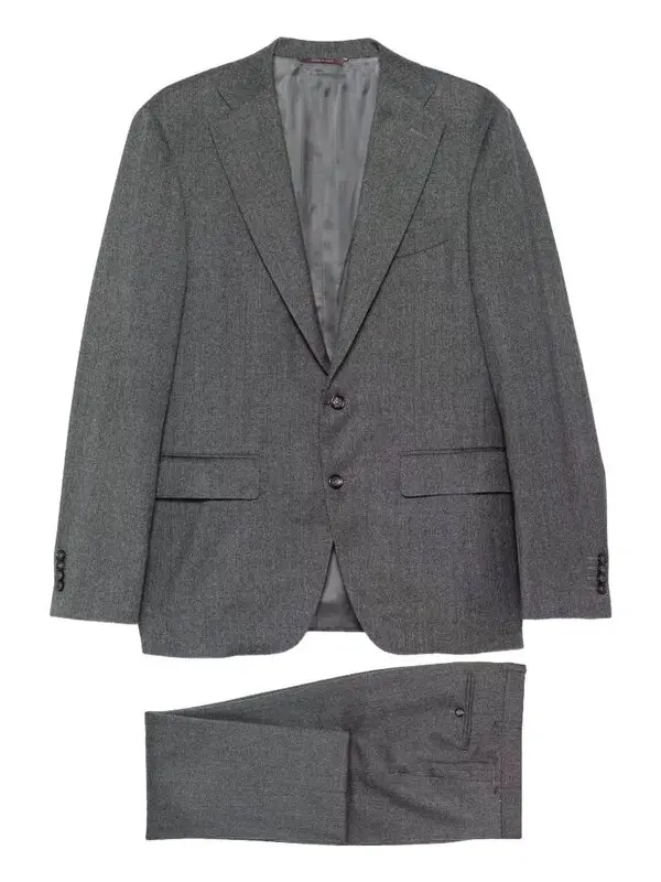 Canali Single-breasted Buttoned Suit - Grey