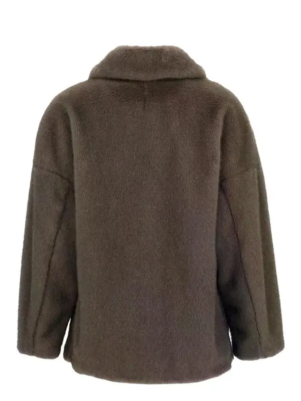 Herno Faux-fur Patch-pocket Jacket - Grey