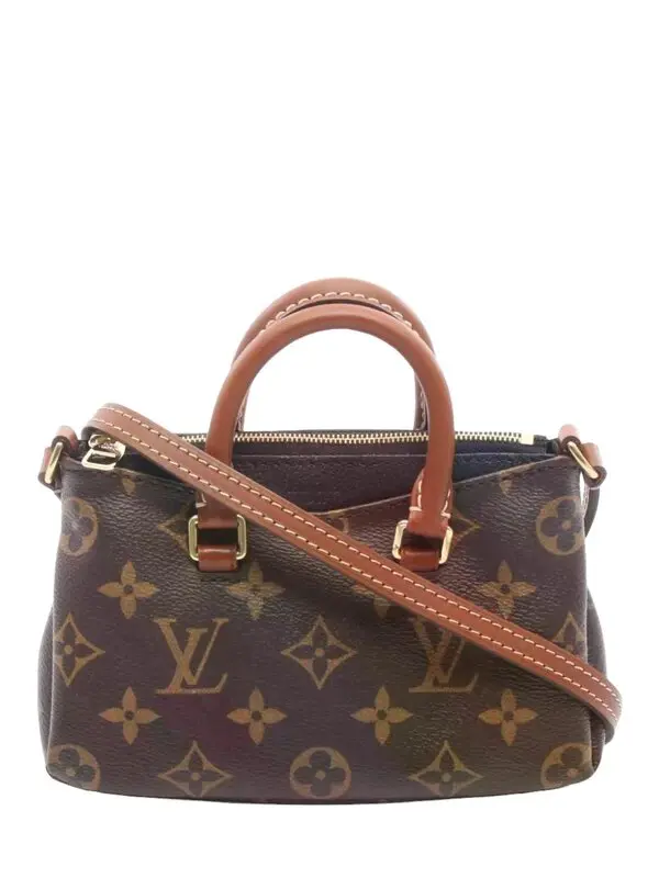 LOUIS VUITTON Nano Pallas Two-way Handbag - Brown