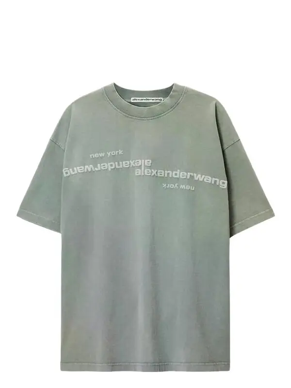 Alexander Wang Logo-print T-shirt - Green