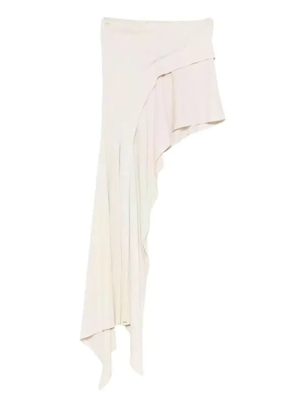 FRANCESCO MURANO Asymmetric Draped Skirt - Neutrals